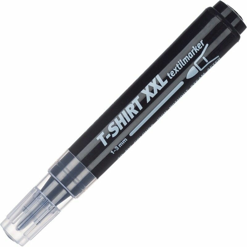 Маркер по ткани ICO, 1-3мм, черный