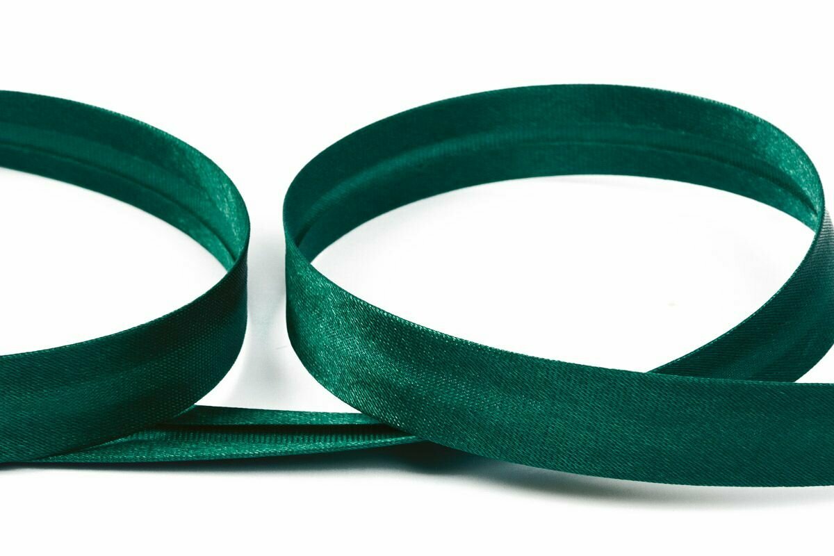 Косая бейка "Gamma" GK-15P 14 - 15 мм 132 м 1 м №065 т. зелёный