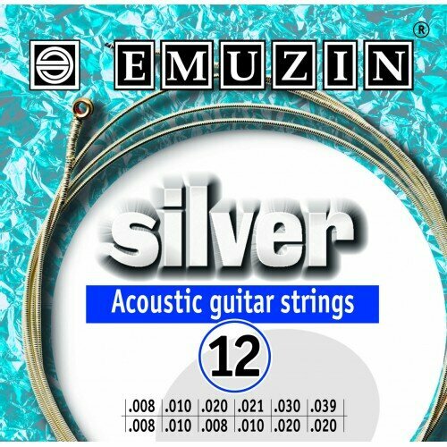 Струны для акустической гитары Emuzin Silver 12А231 8-39