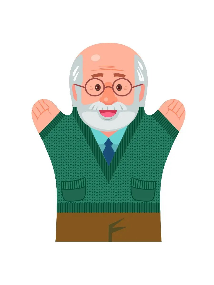 Кукольный театр Десятое королевствоКукла-перчатка Дедушка Вова 05221ДК