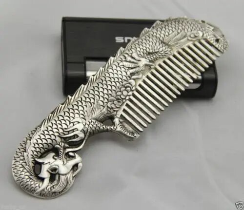 Статуэтка серебряного дракона MOEHOMES