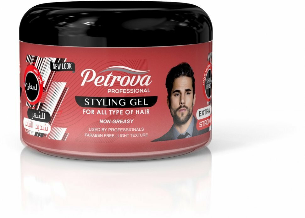 Стайлинг-гель Petrova, Сверхсильная фиксация, профессиональный, 500 мл