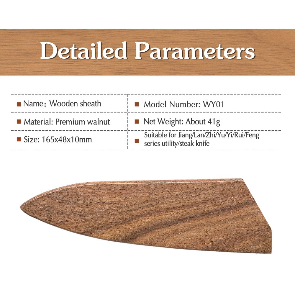 Ножны для ножа XINZUO из орехового дерева Wooden sheath WY01