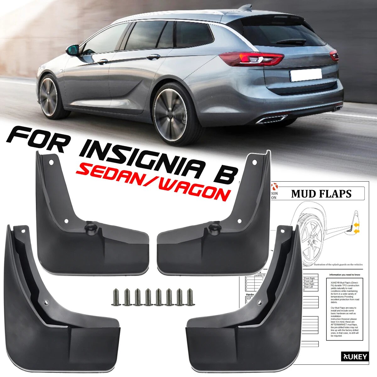 4X для Opel Vauxhall Insignia B MK2 Buick Regal Holden Commodore LT 2018-2022 Брызговики Брызговики 2019 2020 2021