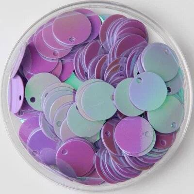 Блестки плоские сиреневые AB Purple 5 мм