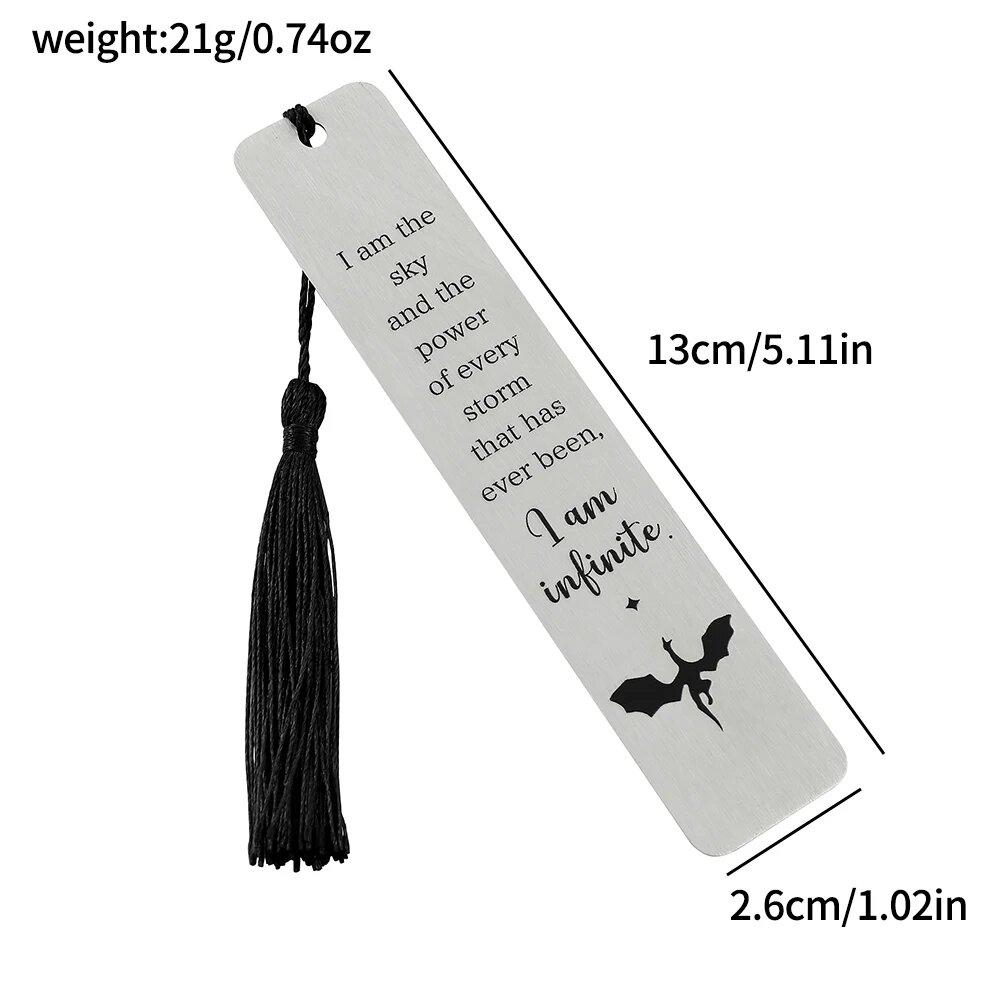 Металлические закладки "Черный дракон" Черный, SQ0604