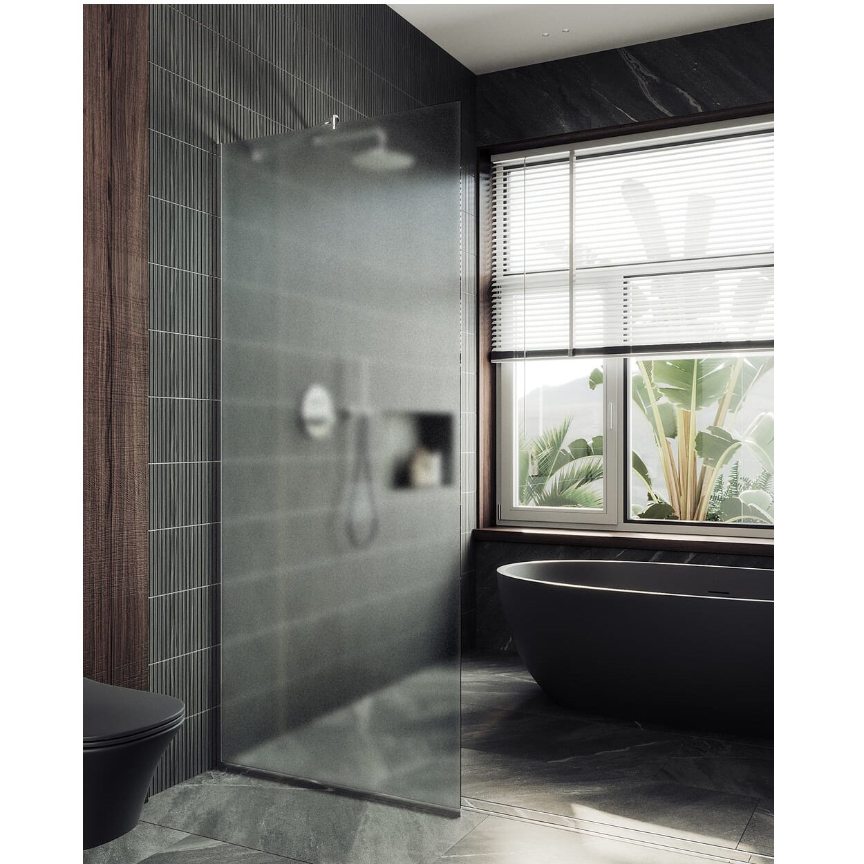 Душевая перегородка MaybahGlass 195х99 MGD-1357-5у