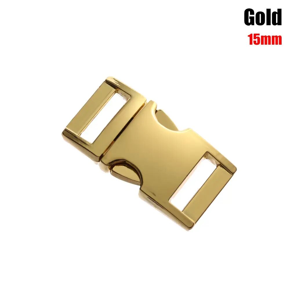 Металлическая пряжка для браслета из паракорда 10mm, gold