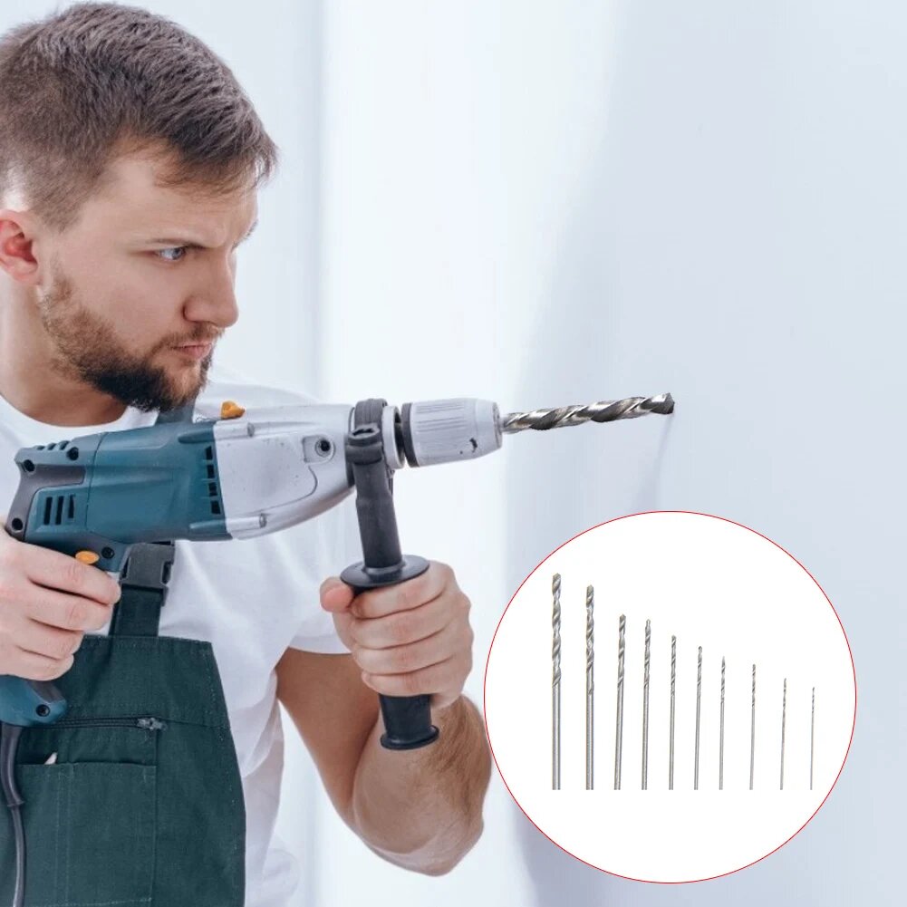 25 шт. Набор спиральных сверл из быстрорежущей стали для печатных плат Мини-дрель с прямым хвостовиком для вращающегося инструмента Dremel