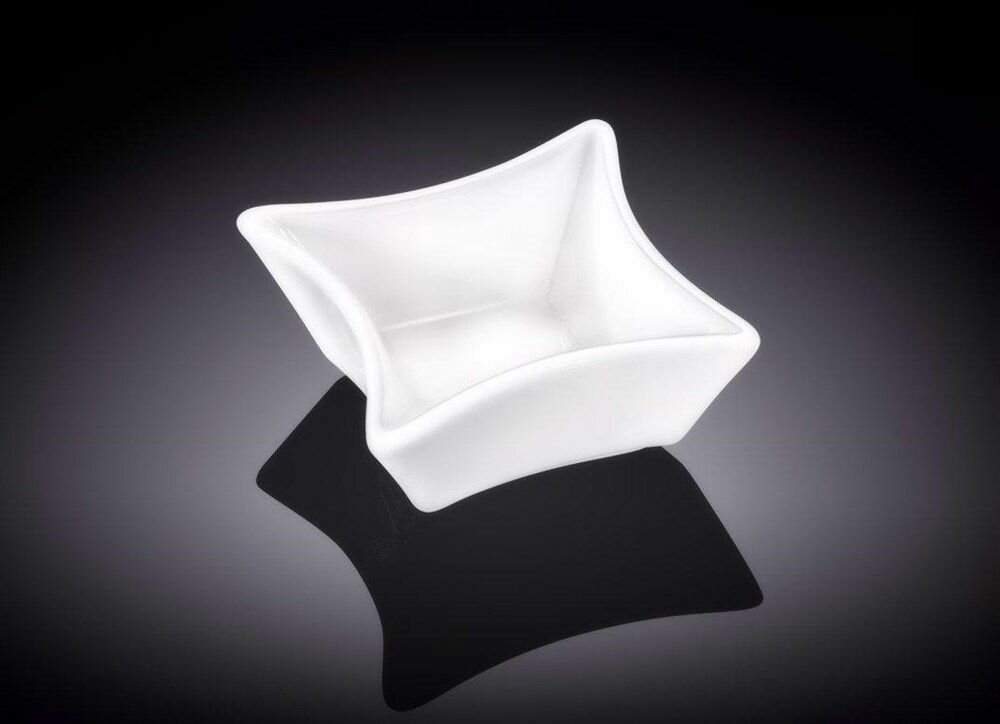 Емкость для соуса квадратная с вогнутыми краями 4,5х4,5 см. Wilmax