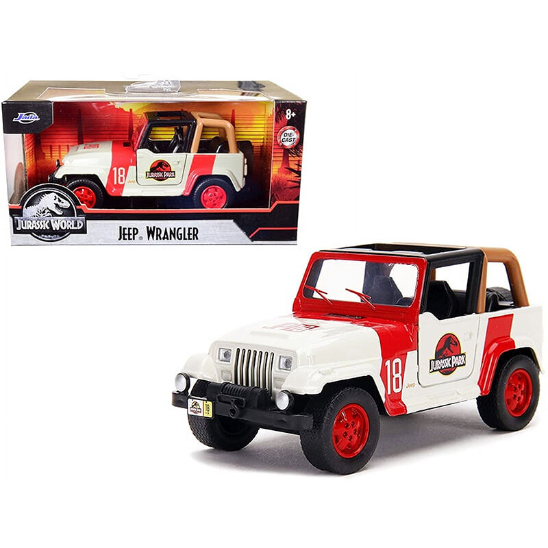 Машинка Jada Toys Jurassic World Jeep Wrangler 1/32 scale Diecast Model Toy Car