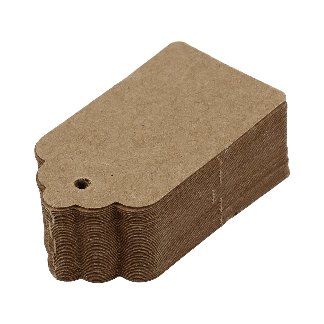 Pack 50 Rustic 40mmx70mm зубчатая крафт-бумажная карта, пустая коричневая бирка, свадебный сувенир, подарочная бирка DIY
