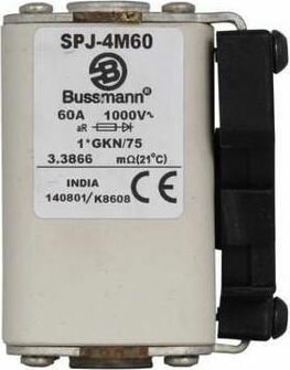 Предохранитель BUSSMANN SPJ-4M60 быстродействующий с характеристикой GPV, 60А, 1000В DC, 1*GKN/75, 1 шт