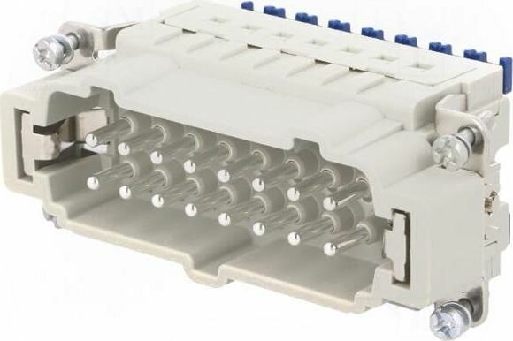 Разъем HARTING 09330162648 прямоугольный, "папа", Han ES Press, PIN 16 16+PE, 16А, 1 шт