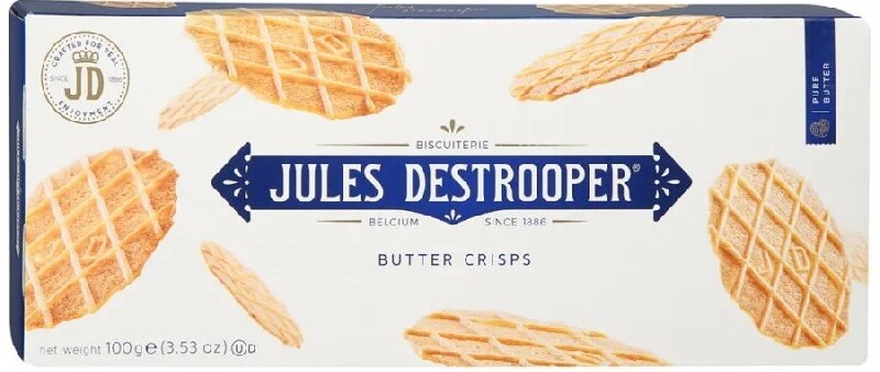 Печенье JULES-DESTROOPER "Butter Crisps" 100г