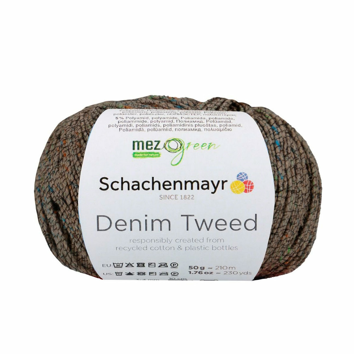 Denim Tweed /Деним Твид/ пряжа Schachenmayr, MEZ, 9807401 (00070, khaki, хаки)