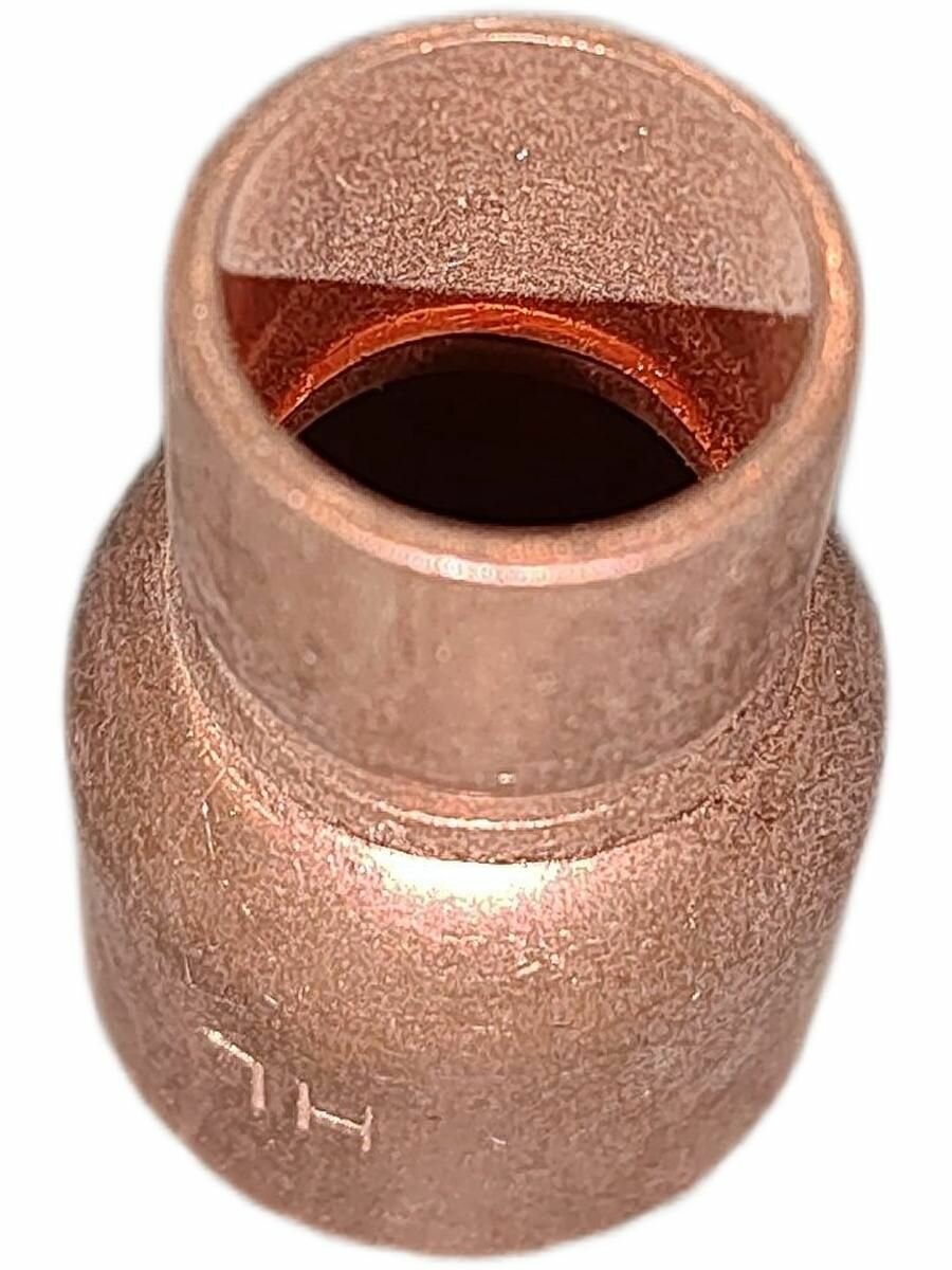 Муфта медная двухраструбная переходная 18х12, под пайку, для холодильных систем