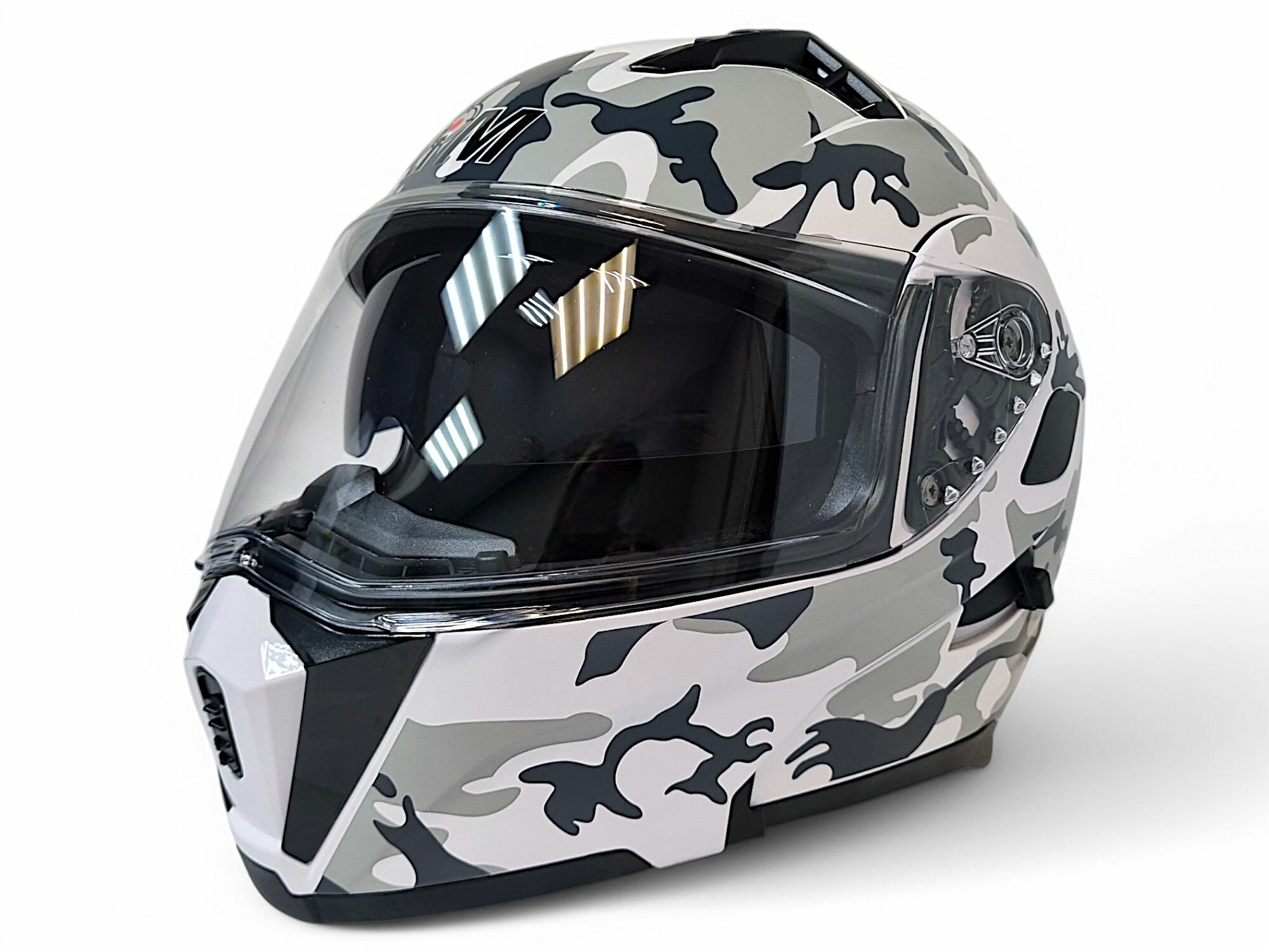 Мотошлем модуляр AiM JK906 Camouflage Glossy, M