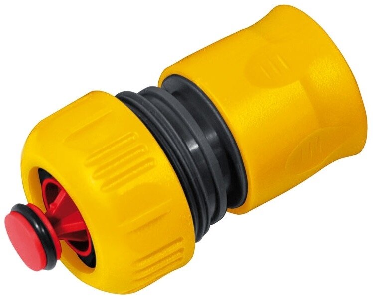 Муфта ремонтная для шланга InWork / ИнВорк быстроразъемная с аквастопом, из пластика, 3/4дюйм / дом и сад
