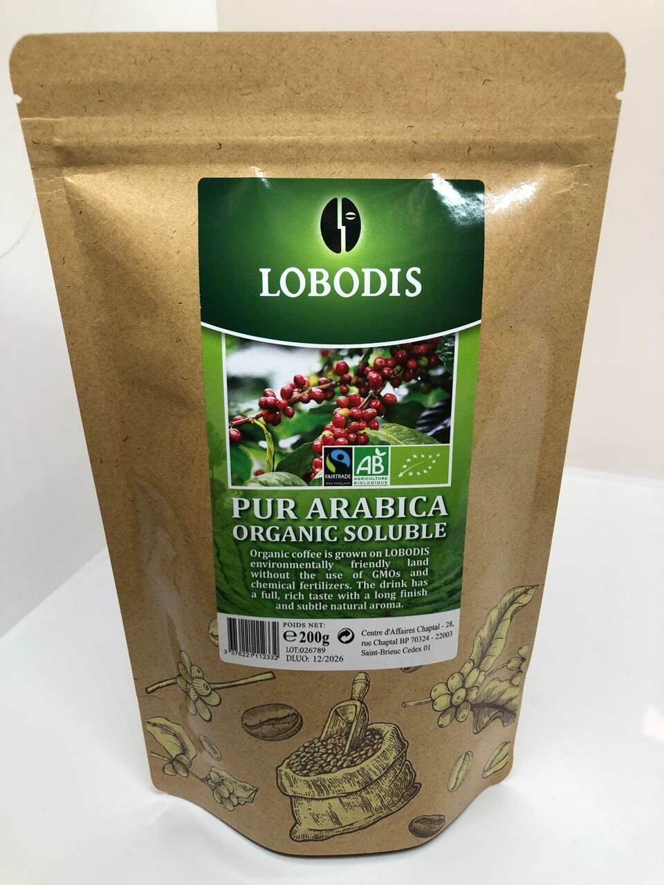Растворимый кофе LOBODIS "PUR ARABICA" 200 гр.