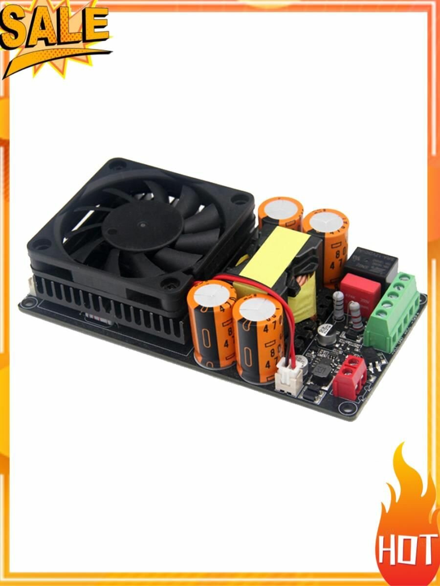 Q8(R E W C) HIFI IRS2092 1000 Вт моноканальный цифровой сценический сабвуфер класса D Плата усилителя мощности сабвуфера с реле защиты динамика-A