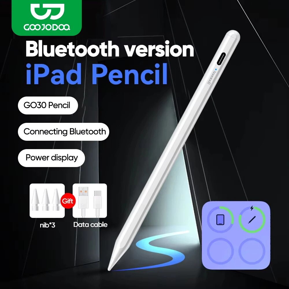 GOOJODOQ Bluetooth Стилус для iPad White — фото 1
