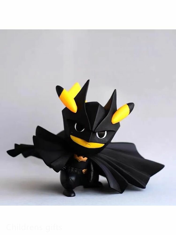 Игрушечное украшение Marvel Avengers Pikachu cos Batman ручной работы в виде модели Пикачу и Бэтмена
