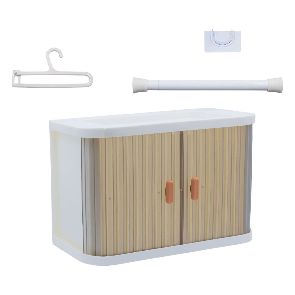 Штабелируемый Шкаф Для Хранения Кукольной Одежды со Съемными Подвесными Вешалками