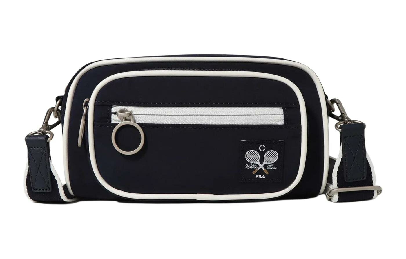 Сумка нейлоновая квадратная черно-белая, mini EU