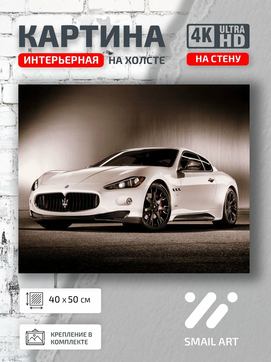 Картина на холсте интерьерная 40 на 50 на стену Автомобиль s для студии авто дизайн декор