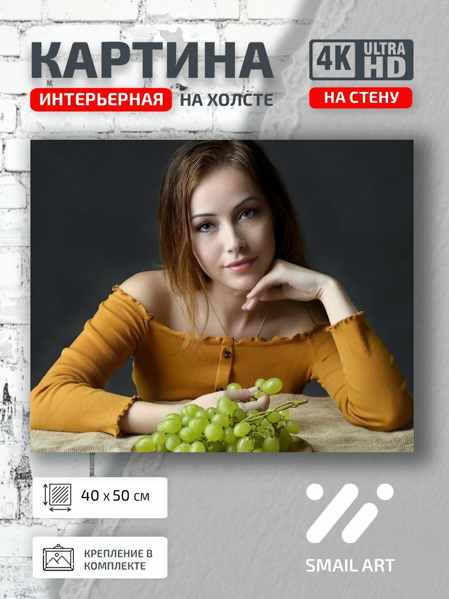 Картина на холсте интерьерная 40 на 50 на стену Столом Portrait для кабинета портрет декор