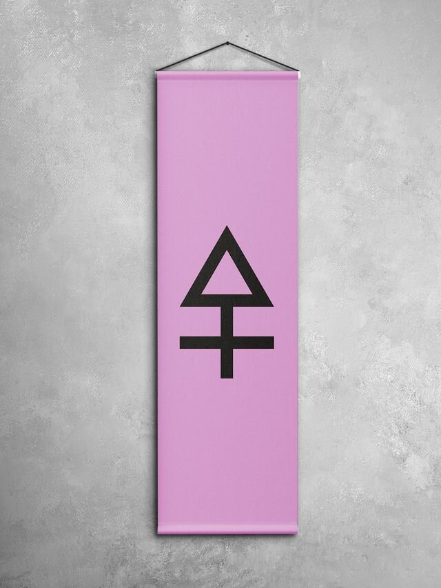 Вертикальный флаг эльдар Вархаммер Warhammer 40000, 150х50 см на блэкауте