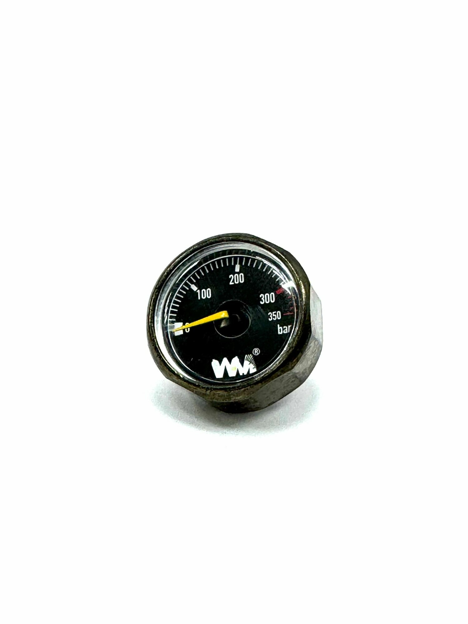 Манометр высокого давления WiLa 350 бар, малый D25, резьба G1/8, чёрная шкала