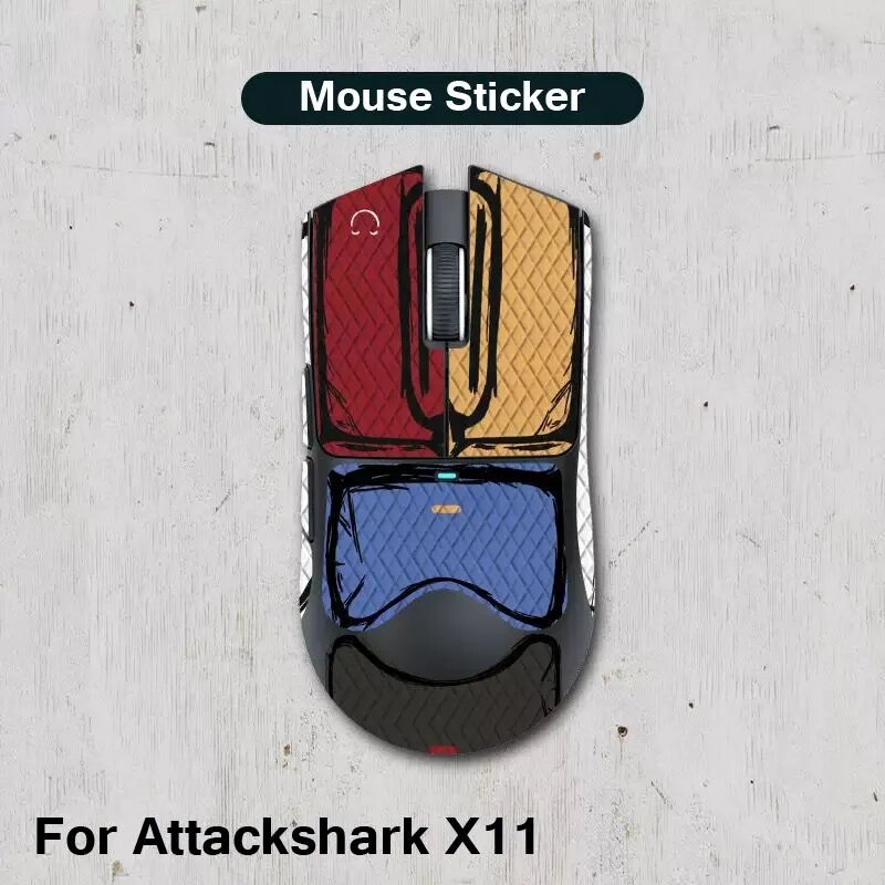 Самоклеящиеся противоскользящие накладки, грипсы для мыши Attack Shark X11