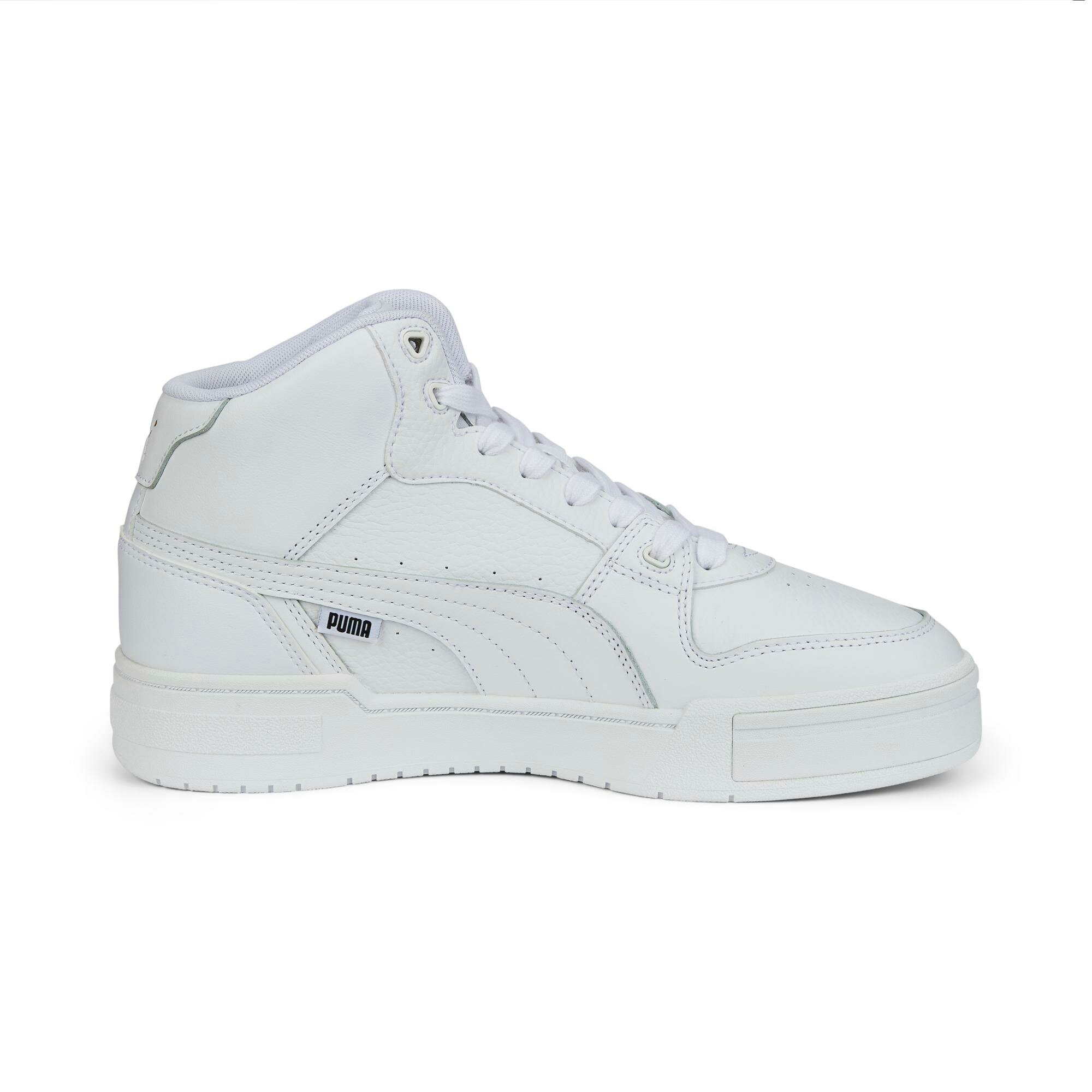 Кроссовки PUMA CA Pro Mid, полнота R, размер 10 UK, белый/золотой — фото 1