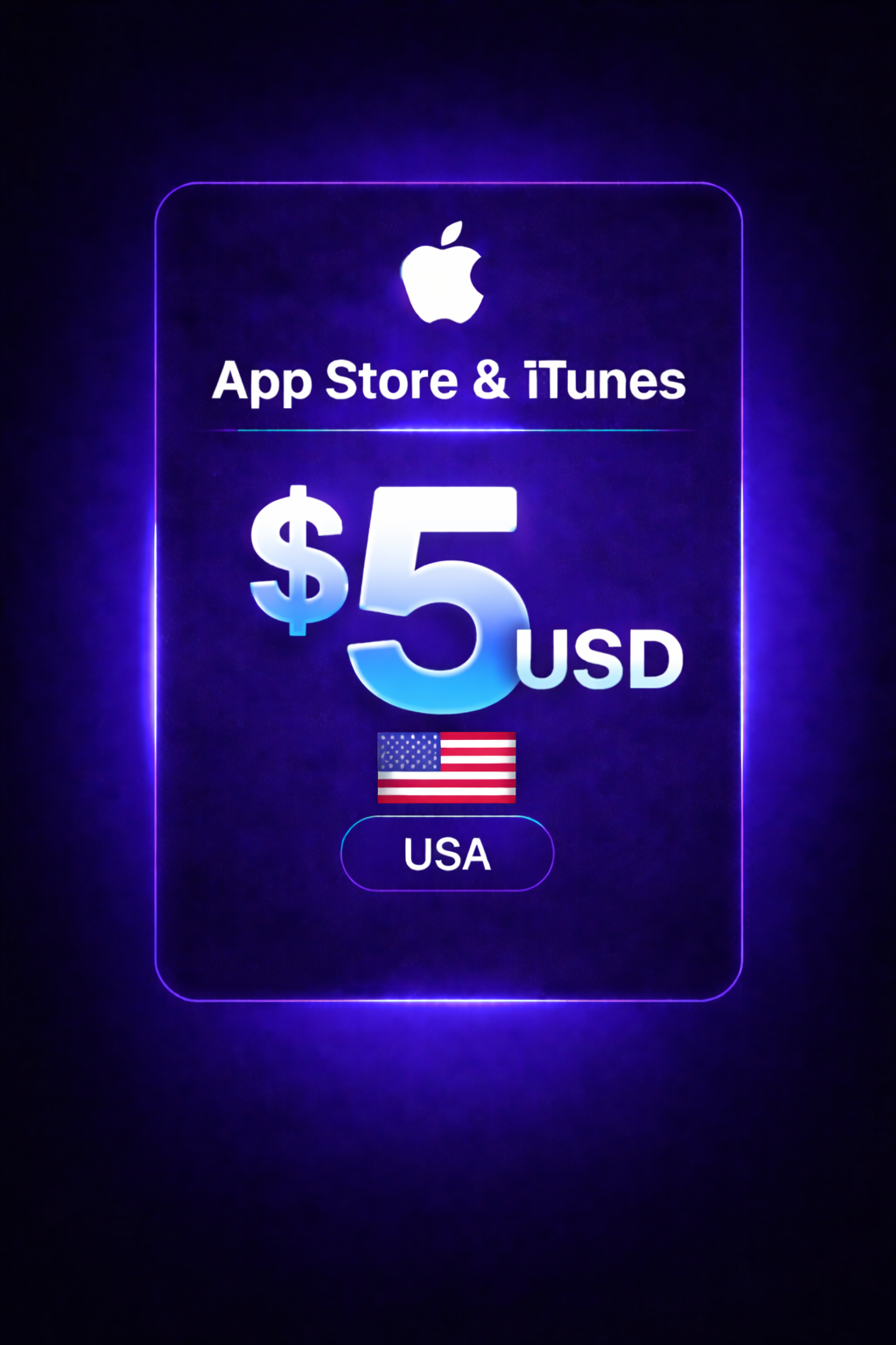 Apple Gift Card 5$ | Подарочная карта Apple для App Store и пополнение счета Apple ID 5 долларов