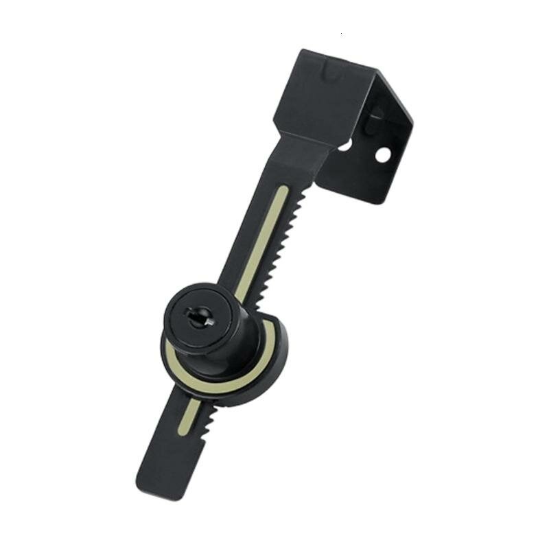 Люминесцентный дверной замок из раздвижного стекла без перфорации-черный