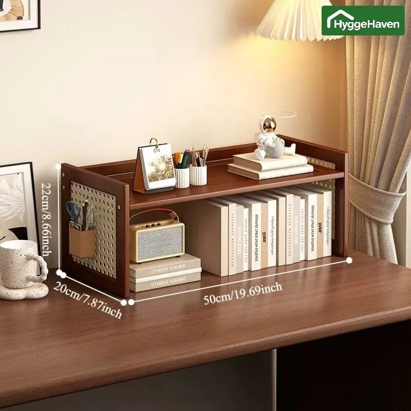 HyggeHaven Полка для барной стойки Настольная Прямая, 50х20х22 см, 1 шт.