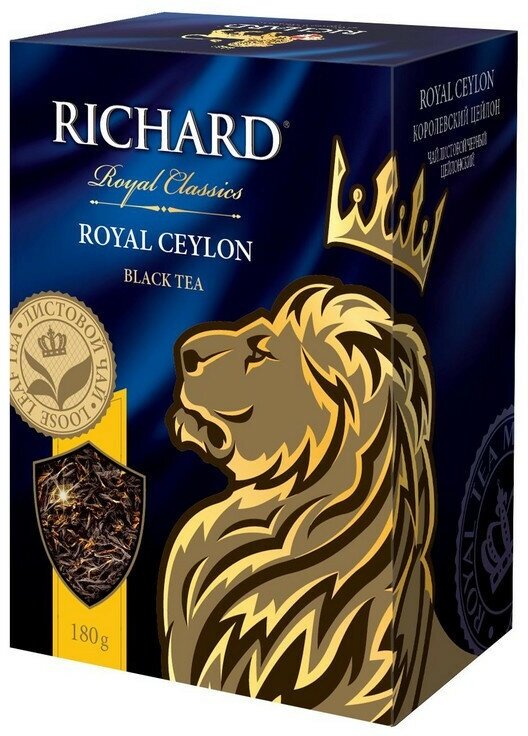 Чай Richard Royal Ceylon черный листовой, 180г 14004 972465