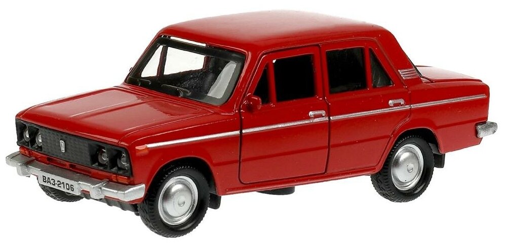 Модель машины Технопарк ВАЗ-2106 Жигули, красная, инерционная 2106-12-RD