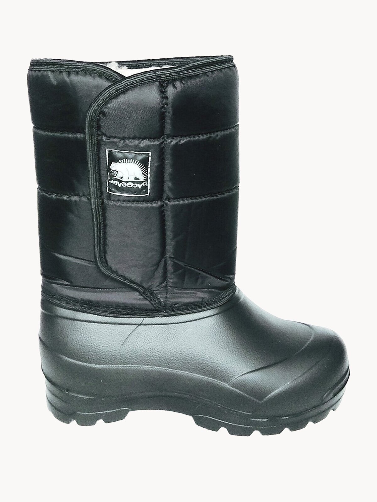 Сапоги зимние РусОбувь "Аляска" с мехом мужские черные на липучке M010-1 (размер 42)