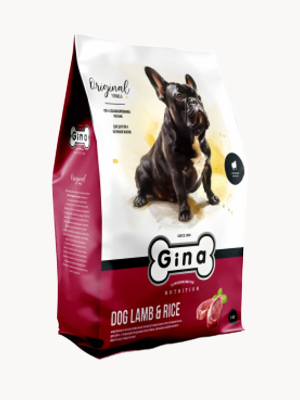 Корм для собак сухой Gina Dog Lamb & Rice ягненок, рис, 1 кг