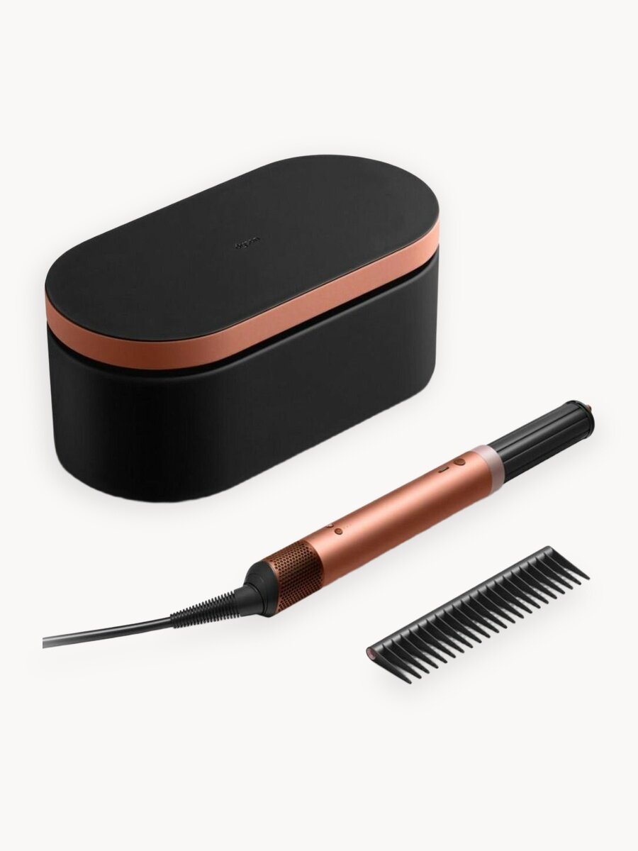 Фен-стайлер Dyson Airwrap HS09 KR с 6 насадками, Европейская вилка, 1700 Вт, Amber Silk