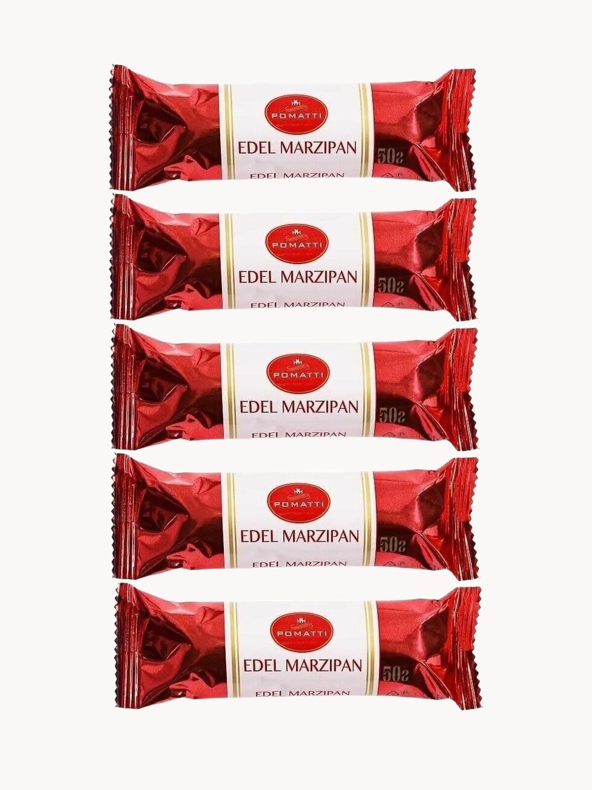 Марципановый батончик 44% миндаль Pomatti - Набор 5 шт. по 50гр.