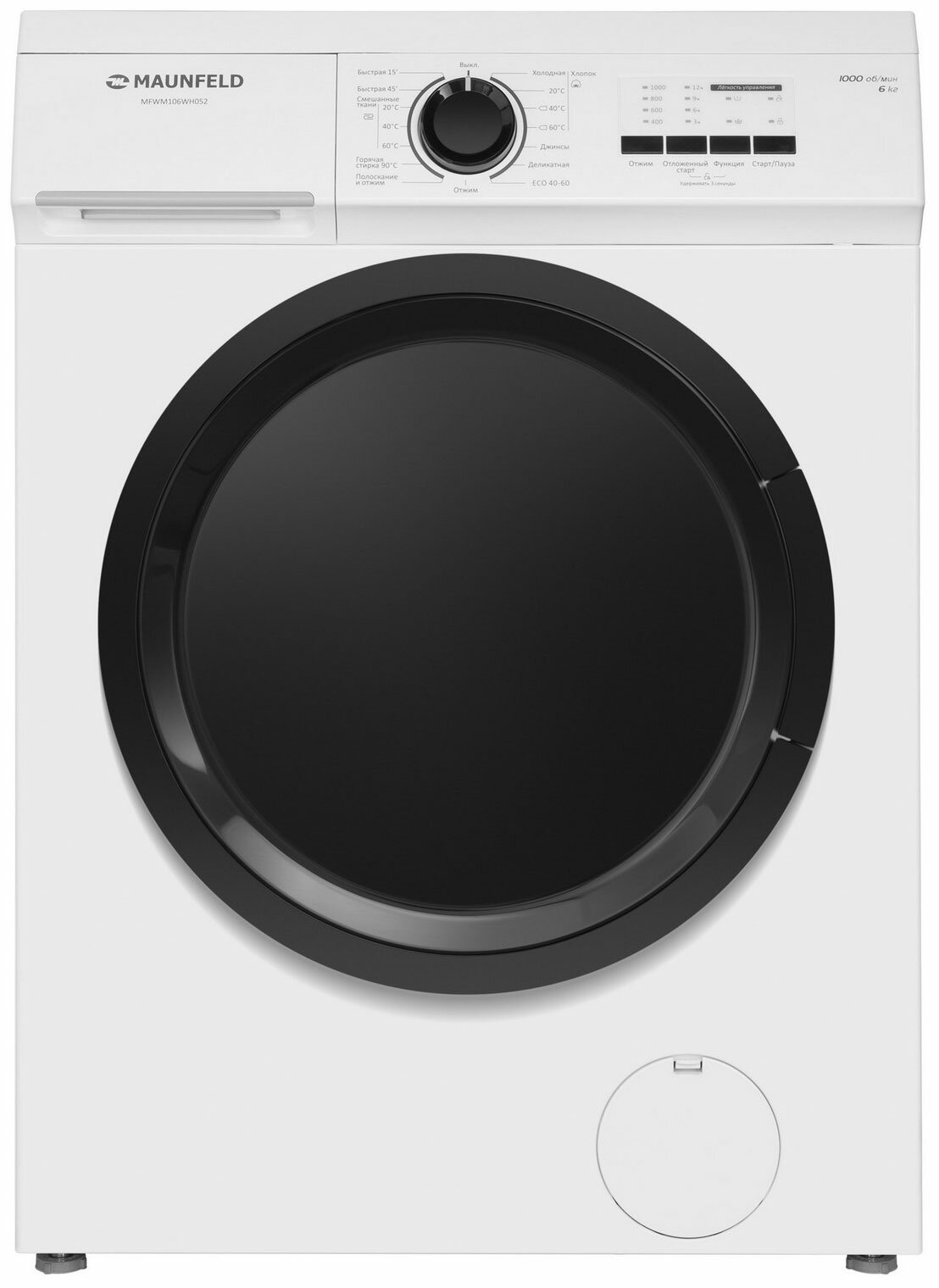 Стиральная машина Maunfeld MFWM106WH052 автомат 6 кг, белый