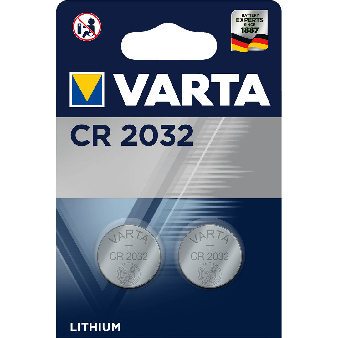 Батарейка (2шт) литиевая VARTA CR2032 дисковая 3В (06032 101 402)