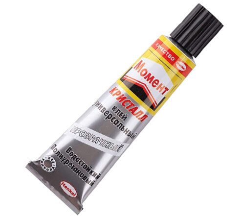 Клей Henkel "момент-кристалл" для работ с прозрач. материалами, 125мл