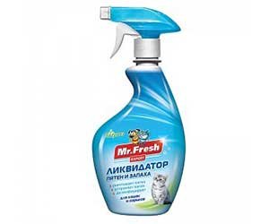 Спрей ликвидатор пятен и запаха для кошек Mr.Fresh expert 3 в 1 500мл f403