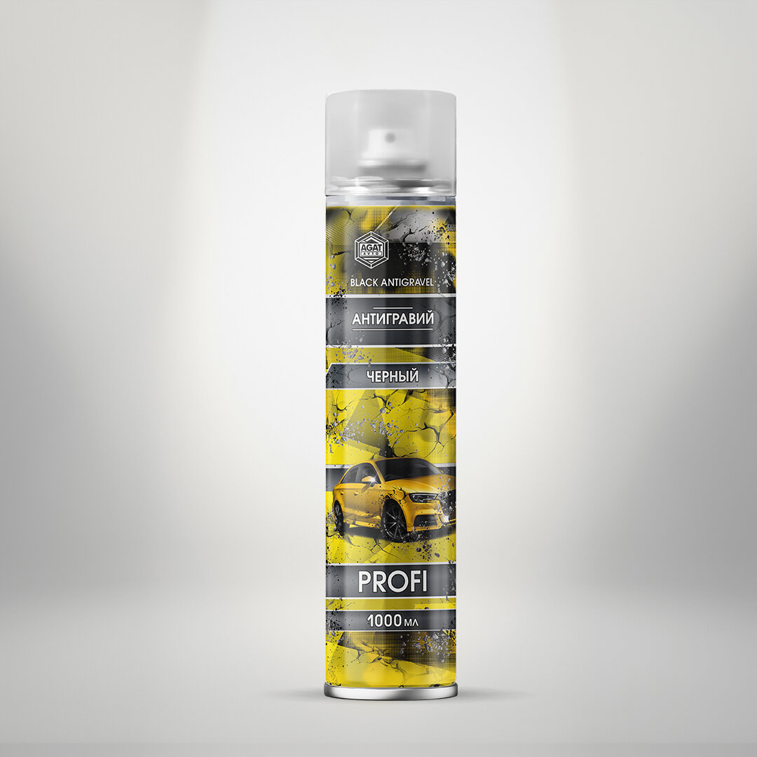 Антигравий Агат аэрозоль черный 1л