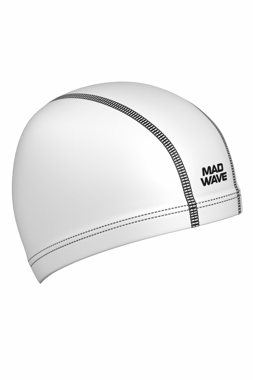 Текстильная шапочка MAD WAVE Ergofit lycra, универсальная, цвет белый — фото 1